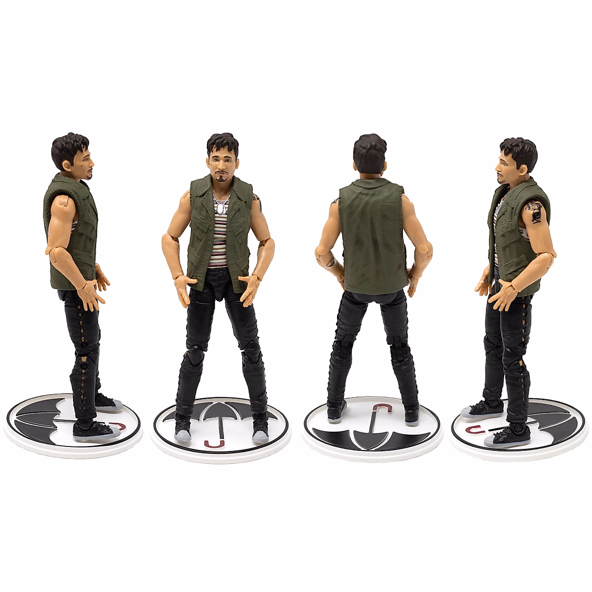 Boss Fight Studio Umbrella Academy Klaus Hargreeves, Number Four Action Figure – H.A.C.K.S., Highly Articulated Collectible & Customizable Figurine with Interchangeable Parts & Accessories – 1:18