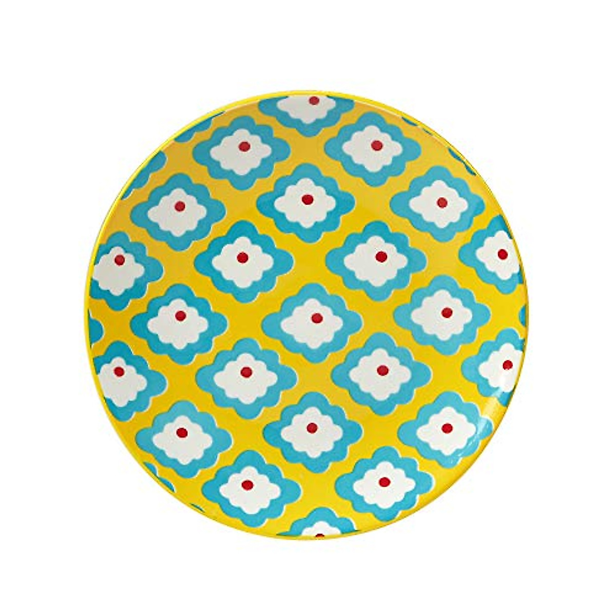 Certified International Damask Floral 6" Canape/Luncheon Plates, Set of 6 Assorted Designs, MULTI COLOR