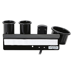 Saloniture Blow Dryer & Hair Iron Holder - Salon Appliance Rack w/ 3 Outlets & Clamp