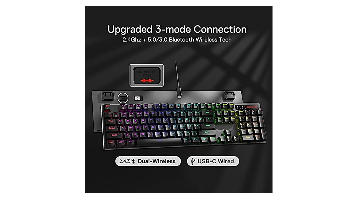Redragon K556 PRO: Wireless RGB Gaming Keyboard