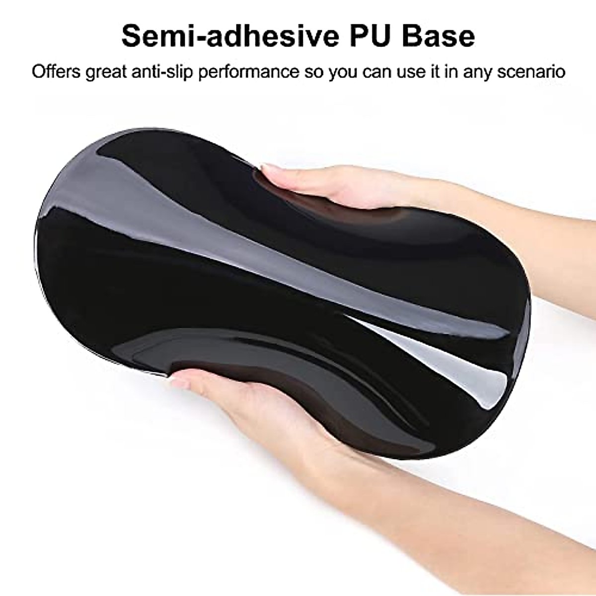 iCasso Mouse Pad with Wrist Rest, Ergonomic Mouse Pad,13x8 inch Pain Relief Keyboard Wrist Rest, Comfortable Memory Foam Mousepad with Non-Slip PU Base Mouse Pads for Desk Computer Home Office