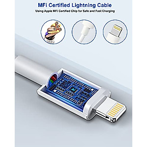 iPhone Fast Charger,Extra Long Fast Charger iPhone 10Foot 2Pack[Apple MFi Certified]20W 10FT Fast Apple Charging USB C to Lightning Cable Cord Adapter for iPhone 14 13 12 Mini 11 Pro Max/X/SE2022/iPad