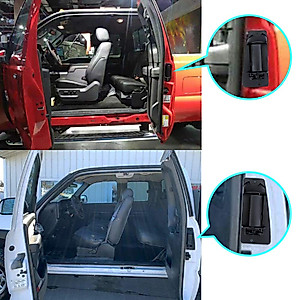 ONER Exterior Rear Left Driver and Right Passgenger Side Extended Cab Door Handle,Fit for 1999-2007 Chevy Silverado GMC Sierra 1500 2500 3500, Replaces# 15758171, 15758172