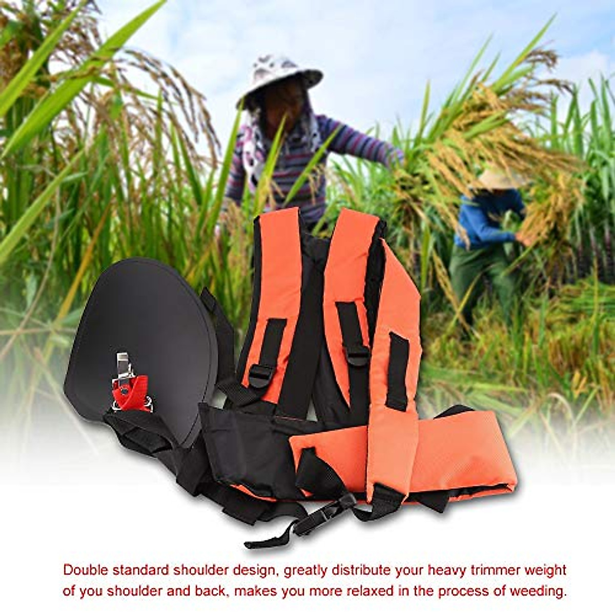 Trimmer Strap - Universal Harness Trimmer Strap Double Shoulder Strap Mower Nylon Y-shaped Belt Heavy Duty Garden Brush Cutter Harness
