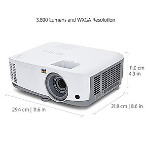 ViewSonic 3800 Lumens WXGA High Brightness Projector for Home and Office with HDMI Vertical Keystone (PA503W)