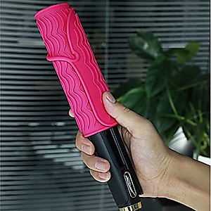 Heat Gloves for Hair Styling 2Pcs Heat Resistant Gloves Silicone Heat Mat Styling Tools & Appliances 6pcs Hair Clips and Styling Comb Curling Iron Glove Heat Resistan for Hair Curling Wand