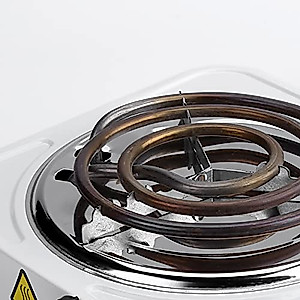 500W-1500W Portable Electric Single Burner Hot Plate Kitchen Stove Dorm Cooktop