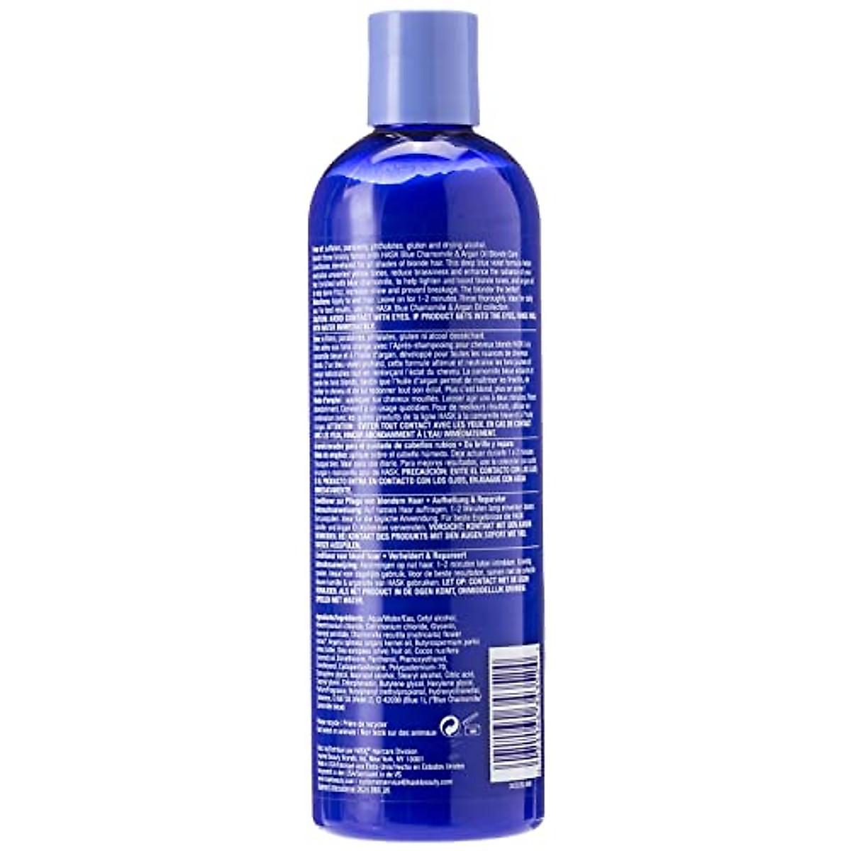 Hask Blue Chamomile and Argan Oil Blonde Care Conditioner, 12 Ounce