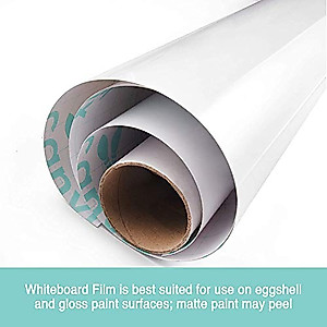 Dry Erase Whiteboard Wall Decal Sticker – 48 x 96 Inch Large Self-Adhesive, Removable, Residue Free Contact Paper for Kids, Home, and Office – Marker & Eraser Included