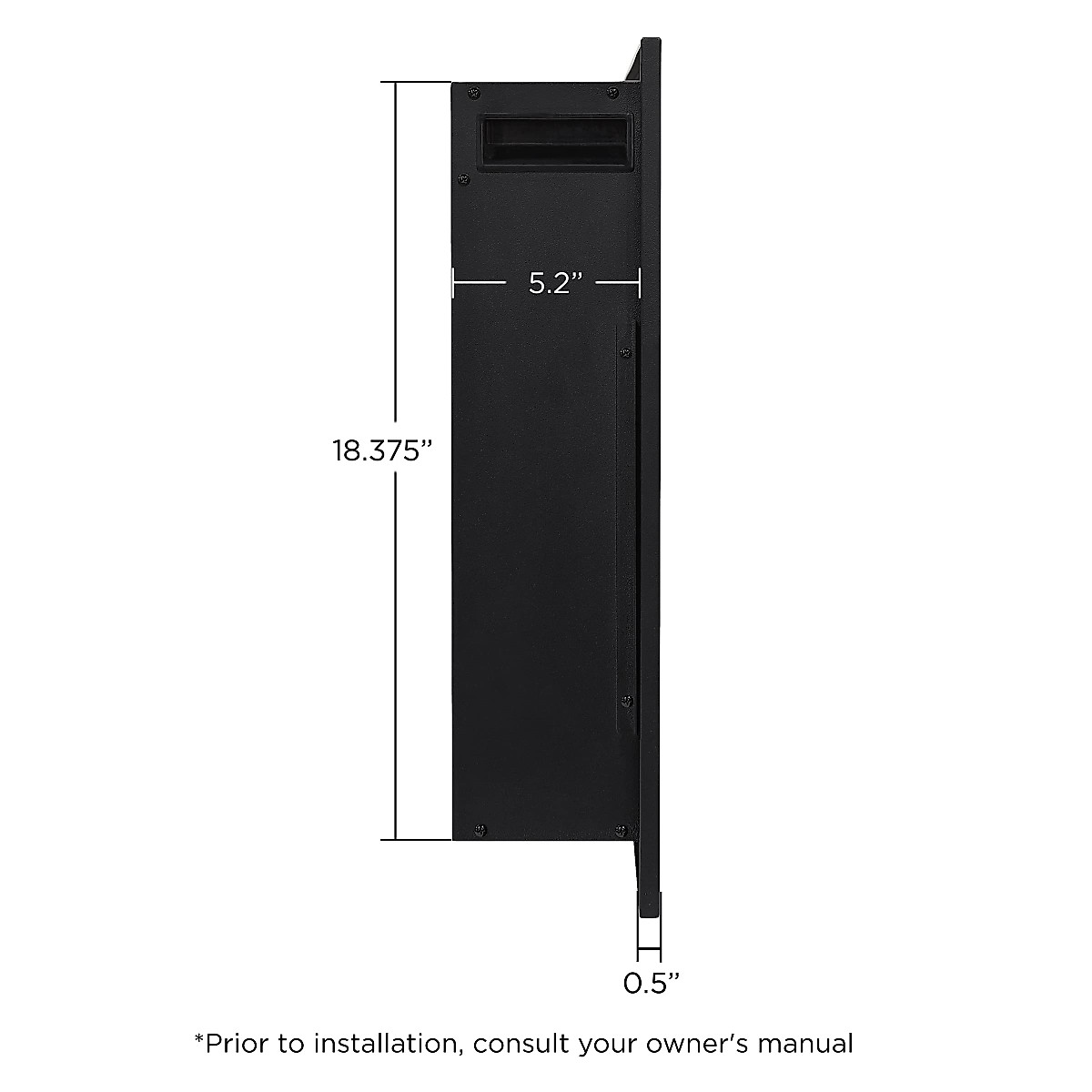 Real Flame® 49" Wall-Mount or Recessed Electric Fireplace Insert by Real Flame