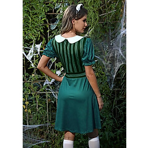 Maisolly Halloween Women's Short Sleeve Maid Haunted mansion Castmember Cosplay Party Costume Outfit L