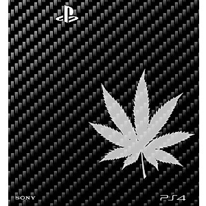 Skin Ps4 Old - Carbon Fiber Marijuana - Limited Edition Decal Cover ADESIVA Playstation 4 Slim Sony Bundle