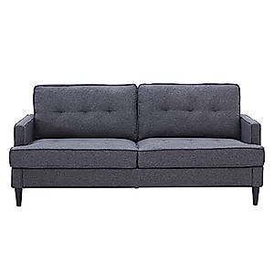 71" Modern Design Couch Soft Linen Upholstery Loveseat for Compact Living Space, Apartment, Dorm.