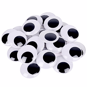 DECORA 2 Inch Wiggle Googly Eyes with Self Adhesive Set of 24