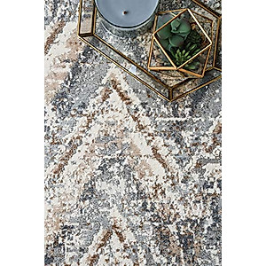 United Weavers Austin Gemology Harvest Accent Rug – 7 ft. 10 in. x 10 ft. 6 in., Harvest Polyester Rug for Interiors. Modern Indoor Rugs