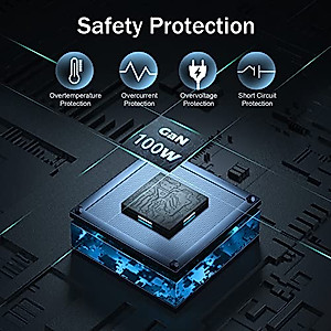 USB C Charger,100W 6 Port USB C Charging Station with 3 USB C Ports and 3 QC USB A Ports, Portable PD Fast USB C Wall Charger for iPhone 14/13/12/11/Airpod/Pro/iPad/iWatch/Galaxy/Google Pixel and More