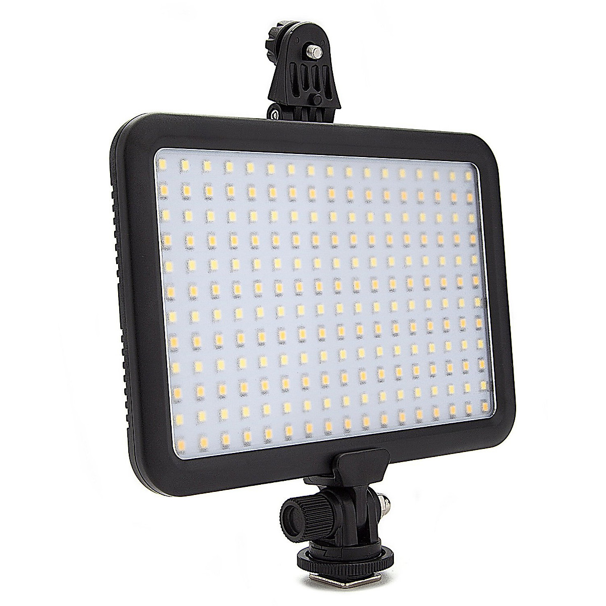 Focus Camera Video Light – 204 LED Dimmable, Ultra Slim and High Power On-Camera Lighting Panel - Built-in Color Temperature Switch – Universal Hot Shoe for Sony, Canon, Nikon, Pentax, DSLR Cameras