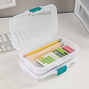 Sterilite Divided Box Small Storage, Clear