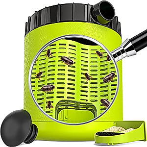 NEPTONION Professional Cricket Keeper Live Worm Organizer Tank with Rubber Seal, Dubia Roach Habitat with Bug Dirt Management Function, Perfect for Keeping Silkworm, Cricket,Dubia Cockroach,Superworms