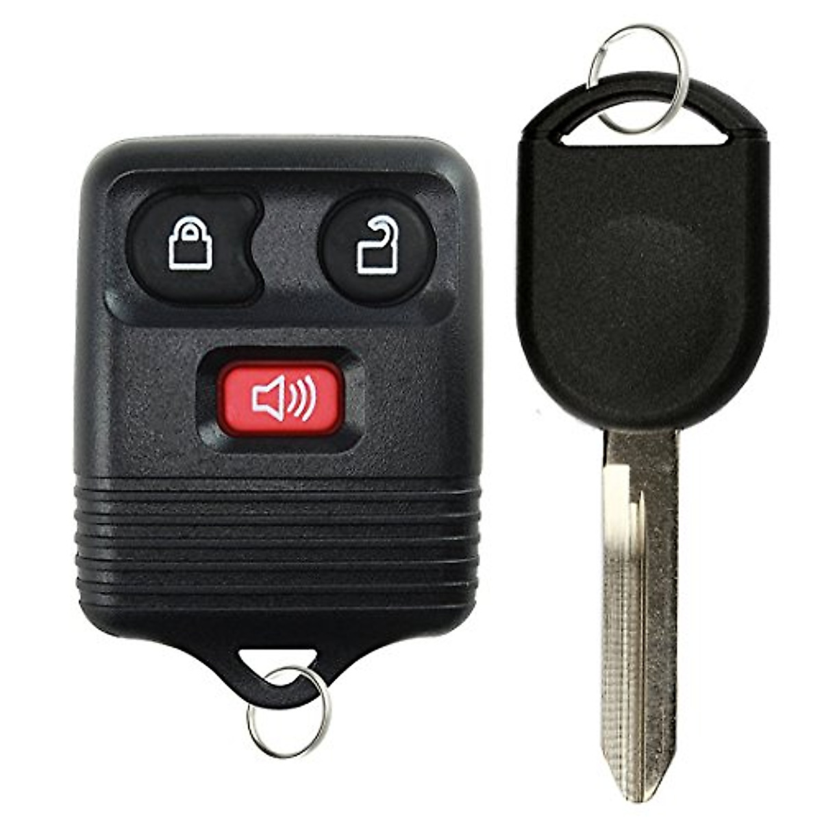 KeylessOption Keyless Entry Remote Control Fob Uncut Blank Car Ignition Key for GQ43VT11T, CWTWB1U345