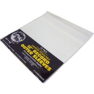 (25) 12" Resealable Oversize Record Outer Sleeves - Super Clear Premium 2 Mil Thick Archival Quality BOPP - 13-7/8" x 13-1/4" + 1-5/8" Flap - FITS Most Box Sets UP to 7/8" Thick #12SB02RSOS
