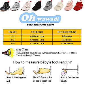 Ohwawadi Infant Baby Boys Girls Slippers Booties Soft Sole Baby Sock Shoes Newborn Crib Shoes First Walkers Warm Footwear White 0-6 Months