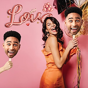 Voila Print Custom Face Fans 12” With Wooden Handle, Wedding Heads, Graduation Head, Bachelorette Groom Face, Birthday Party Head Fans (1)