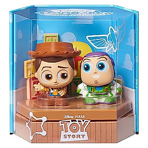 DOORABLES Disney New Grand Entrance 3-inch Collectible Figures Buzz Lightyear and Woody, Officially Licensed Kids Toys for Ages 5 Up, Amazon Exclusive