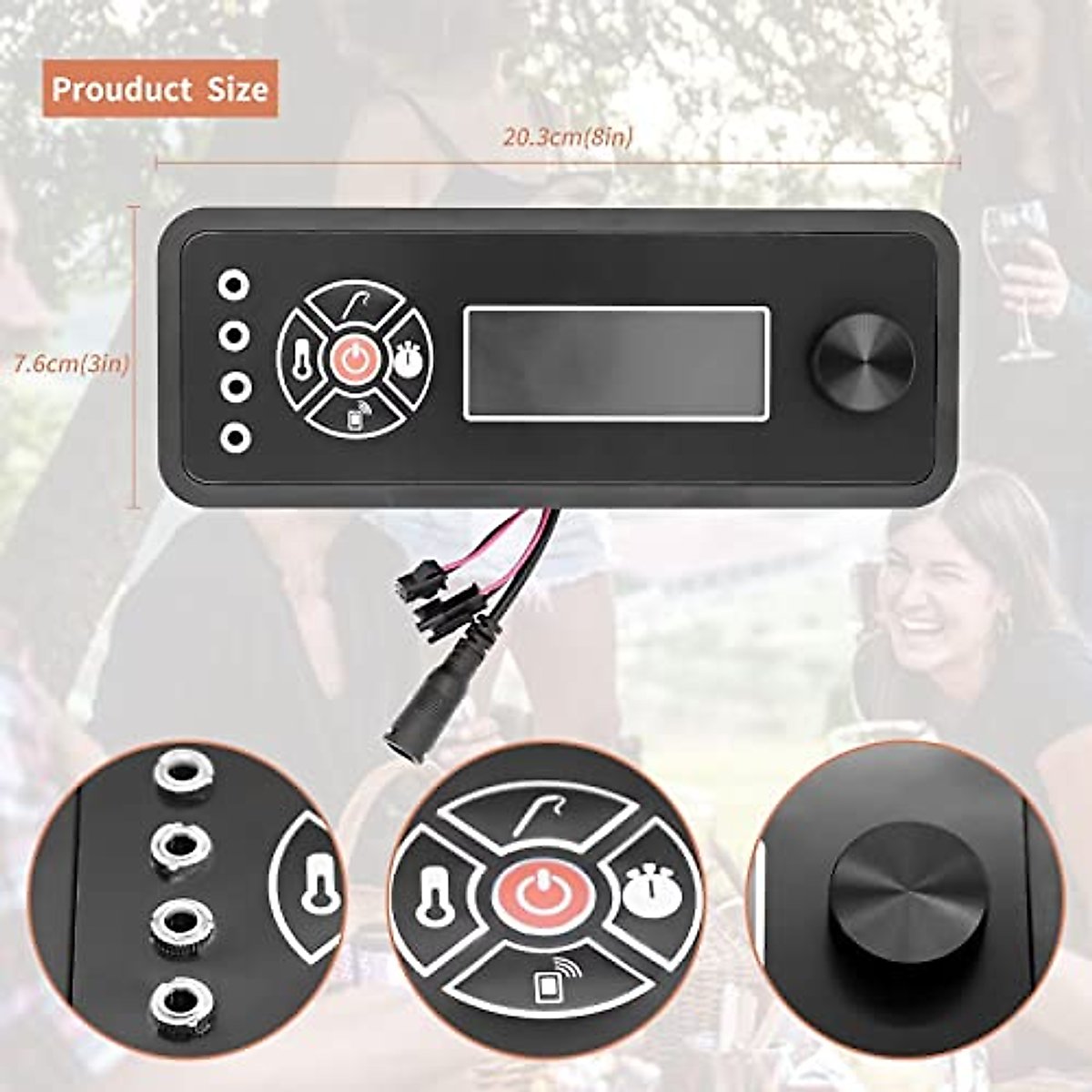 9904190036 Controller Compatible with Masterbuilt Gravity Series 560 Digital Charcoal Grill + Smokers, Digital Control Panel for Model: MB20040220, MB20041020 Replacement Part