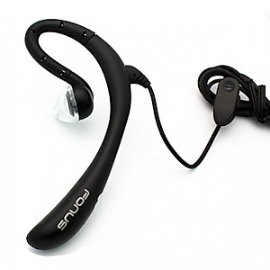 Behind-The-Ear WIRED Hands-free Headset MONO Headphone 3.5mm Single Earphone w Boom Mic for iPad, iPhone 6S 6 Plus 5S 4S - Samsung Galaxy S8 S8+ S6 S7 Edge S5 Note 5 4 3 - LG G5 G6 V20 - Google Pixel