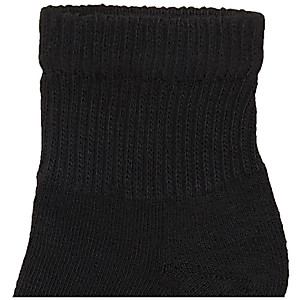 Hanes Ultimate Women's 6-Pack Ankle Socks, Black, 5-9