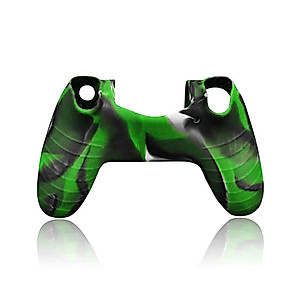 OSTENT Protective Silicone Gel Soft Case Cover Pouch Sleeve for Sony PlayStation 4 PS4 Controller Color Light Green