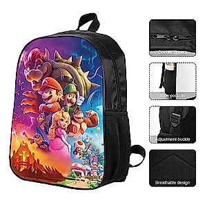 Kids 3pcs Backpack Set with Lunch Box and Pencil Bag Boy Girls Cartoon School Bag Travel Backpack Back to School Supplies