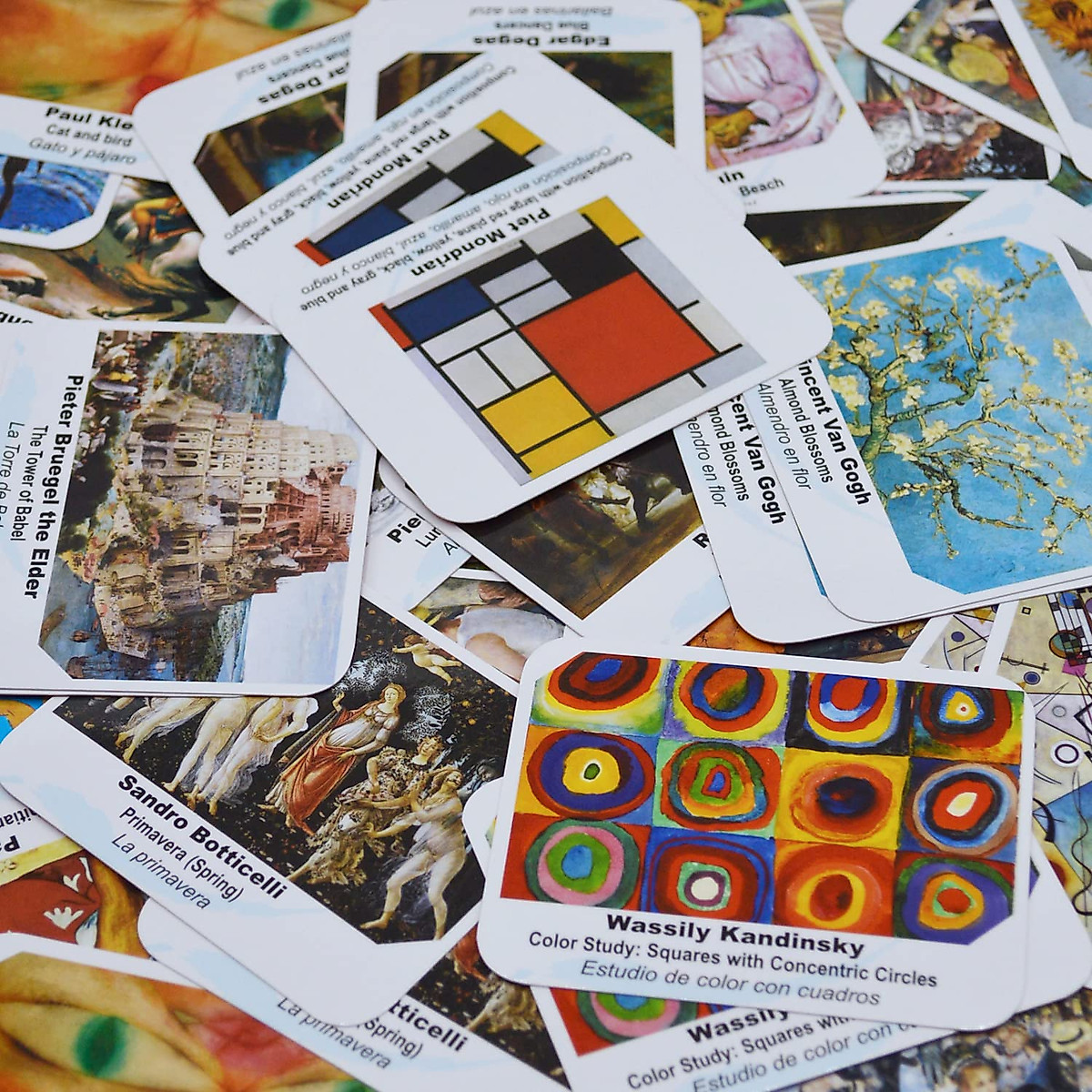 Menique. Memory Matching Game. Famous Paintings Game. 35 Pairs to Match.