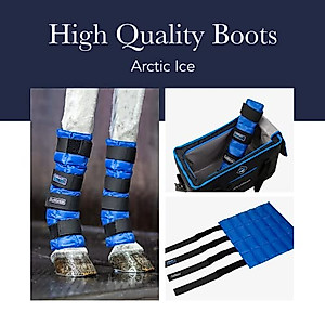 LeMieux Arctic Ice Therapy Horse Boots - Protective Gear and Training Equipment - Equine Boots, Wraps & Accessories (Black - OneSize)