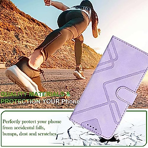 A03s Case Wallet,for Samsung Galaxy A03s Phone Case,Card Holder Leather Kick-stand Flip Cases Protector,Wrist Strap,Magnetic Closure,Shockproof Protective Cover for Galaxy A03s(US Version) (Purple)