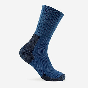 thorlos mens Kx Max Cushion Crew Hiking Socks, Dark Blue, X-Large US