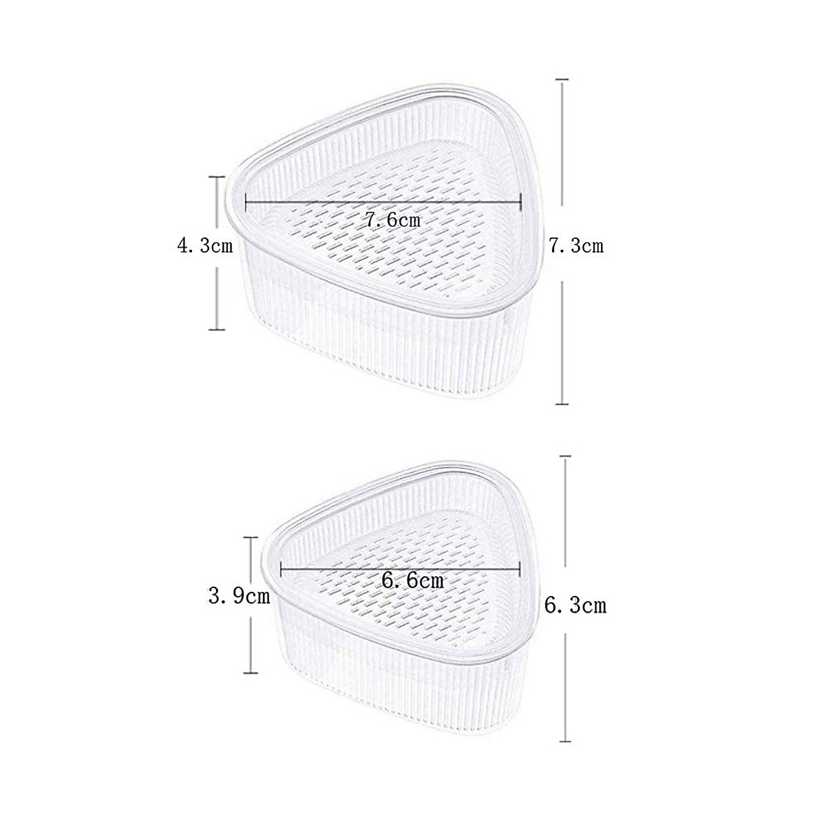 JINYONGXING Triangle Sushi Mold Onigiri Maker Bento Press Mold Diy Tool Triangle Rice Ball Sushi Make MoldKitchen Accessories(6 Pcs)