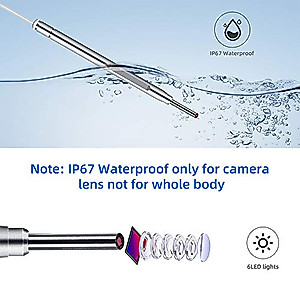 Cainda Otoscope USB Ear Camera, Ear Wax Removal Endoscope with Light for Android Phone Window and Mac PC (Not for iPhone), Digital USB Camera with Ear Cleaning Earwax Removal Tool