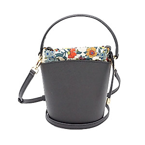 Tory Burch 86077 Black With Gold-Toned Hardware Women's Emerson Mini Bucket Bag