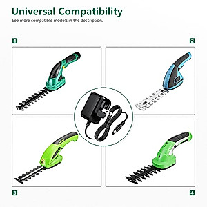 FITE ON 9V AC Adapter Replacement for Grass Shears 7.2V Electric Trimmer 2 in 1 Cordless Garden Tools Hedge Trimmer Battery Charger Power Supply Cord UL Listed