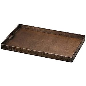 J-Kitchens Wooden 2 Scale Rough Carving Side Bon (Bon Tray Tray) Tochi-Coated Made in Japan