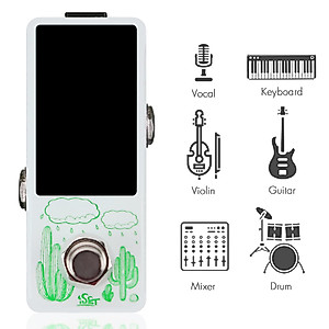 ISET Chromatic Tuner Pedal Tuner For Guitar Bass Violin And Other Chromatic Music Instruments