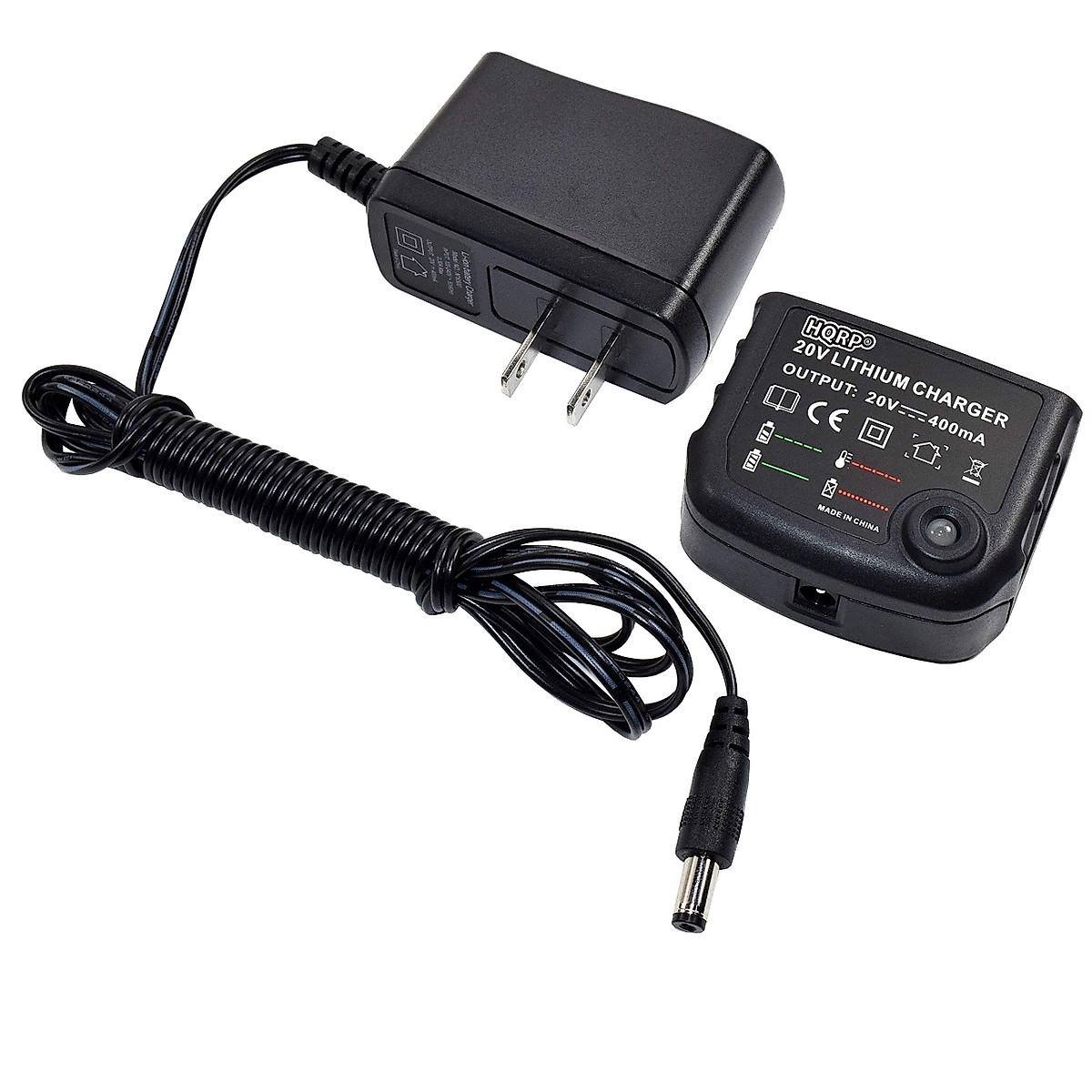 HQRP 20V Li-Ion Battery Charger Compatible with Black and Decker LC3K220 LCSSW220 LHT120 LHT2220 LHT2220B CHH2220 Trimmer Sweeper