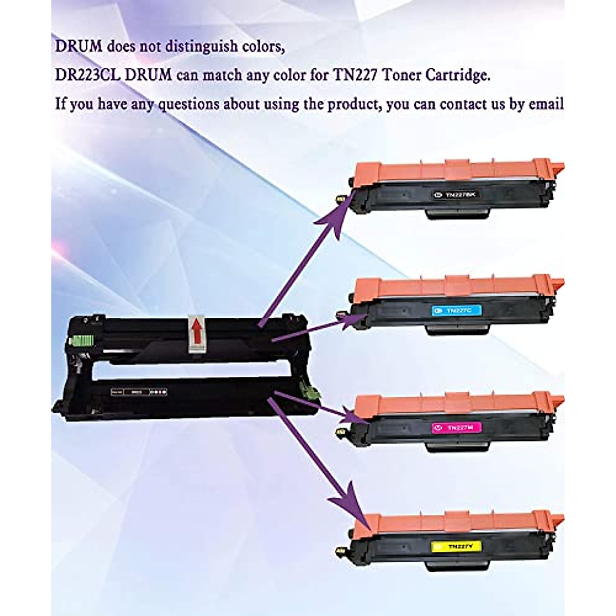 Smart Gadget 1_Pack Unit Compatible Drum Unit Replacement DR-223 DR223CL DR223 Black | Use with HL-L3210CW MFC-L3710CW MFC-L3770CDW MFC-L3750CDW HL-L3230CDN Printers