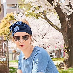 CHARM Japanese Headband Pirate Bandana - Men Ninja Head Wrap Women Hair Band Maroon