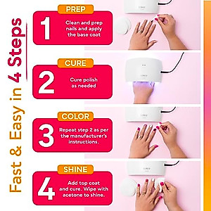 SUNUV UV LED Nail Lamp, Gel UV Light Nail Dryer for Gel Nail Polish Curing Lamp with Sensor 2 Timers SUN9C Pink Gift for Women Girl