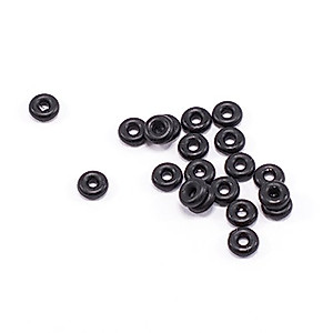 BodyJewelryOnline O-Ring Package of 20 Black Rubber Perfect for Tunnels Plugs and Tapers, Also for Any Piercing Retainer Eyebrow, Labret, Industrial, Cartilage