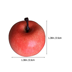 Ipetboom 30pcs Artificial Apple Fruit Simulated Apples Model DIY Supply Teaching Tool Lifelike Apples Prop Faux Apples Prop Backdrop Supply Small Apples Prop Photo Prop Soft Fake Apple Foam