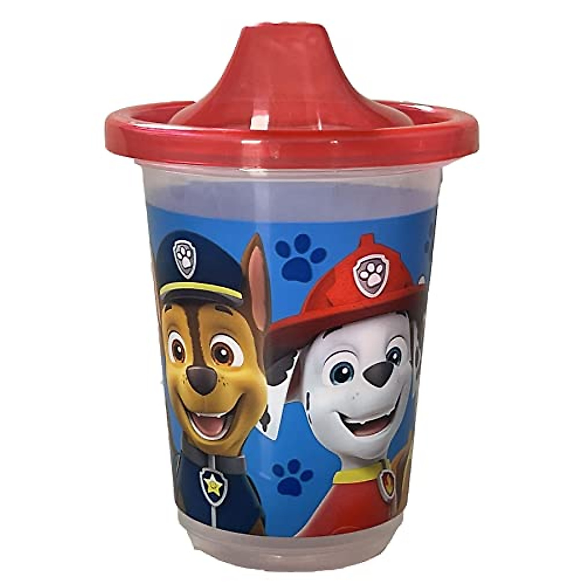 LE Products 5 Piece Paw Patrol Dinnerware Set with Plate, Bowl, Sip Cup, and Flatware (Paw Patrol Boy)